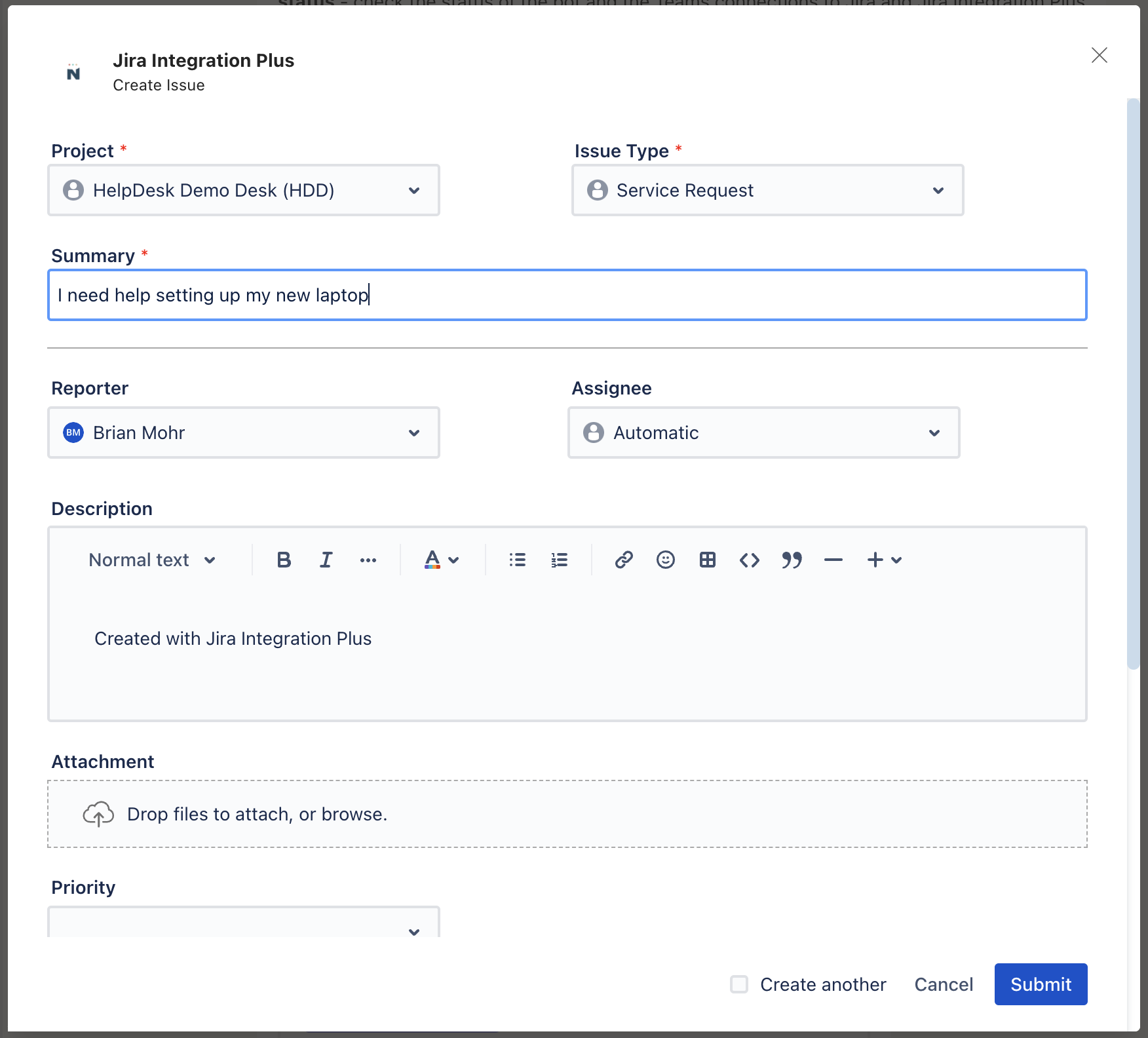 Create Itsm Requests For Jsm Projects Nextupai 